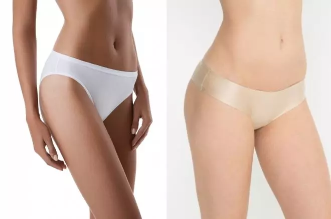 Awọn panti awọn obinrin - eya, awọn afẹsẹsẹ, awọn iṣọn, Tango, Hips, Gidi, Bikini, Brazihio, sipa 3895_20