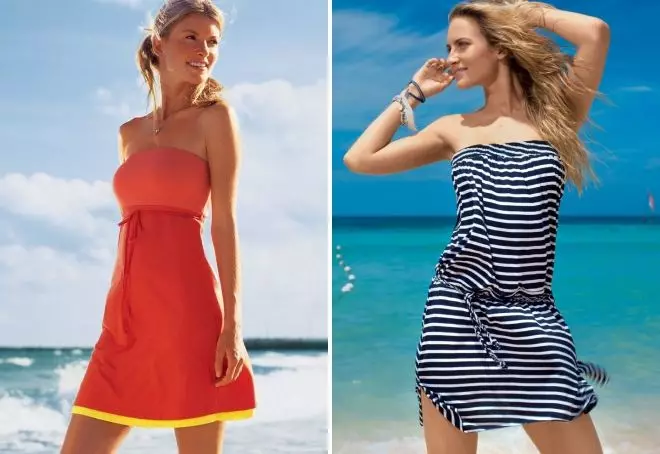 Modna plaža Sarafan - Duga, kratka, asimetrična, otvorena leđa, na tipkama, ogrtač, tunika, sa mirisom, modnim trendovima, za pune žene 3906_7