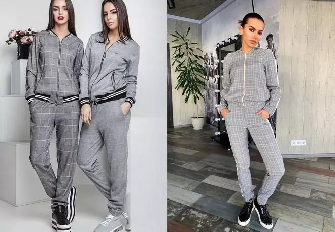 Tracksuit wadon - kanggo fitness lan mlaku, musim panas lan anget, celana pendek, rok lan celonone 3927_30