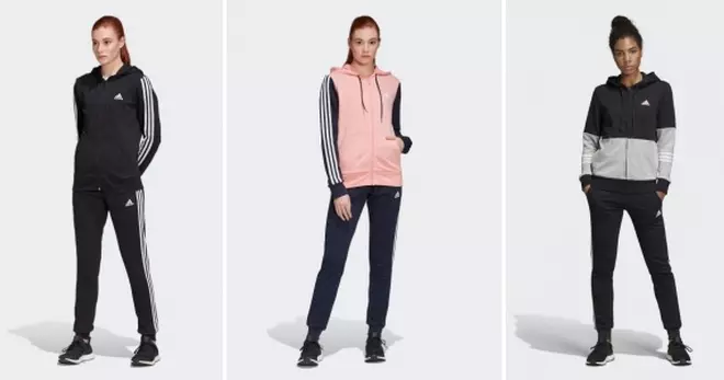 Adidas kostuum - hoe om die oorspronklike te onderskei en atletiese, warm en winterklere vir stap en fiksheid te kies