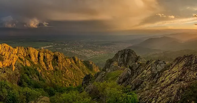 Doğal park mavi taşlar