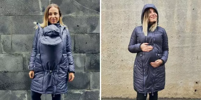 Mode voor zwangere vrouwen - winter, zomer, demi-seizoen, jurken, rokken, jeans, jassen, afbeeldingen 3941_17