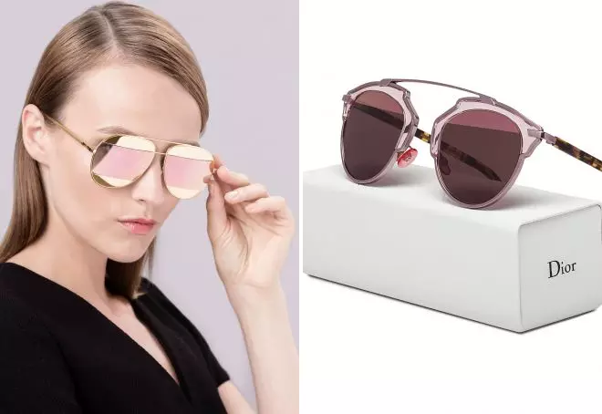 Mode Sunglasses Dior - Aviator en Round, feline Eye en Mirrings Dior 3983_21