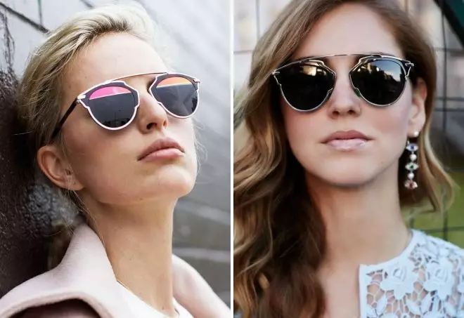 Mode Sunglasses Dior - Aviator en Round, feline Eye en Mirrings Dior 3983_5