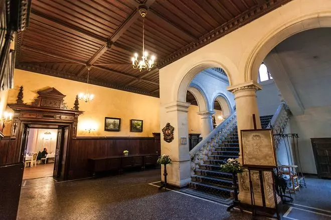 Interiorul Castelului Klichków, Polonia