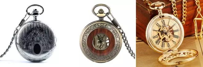 Pocket Watch - Elektronisk, Quartz, Mekanisk, Sølv, Guld, Med Musik, Sådan Bruges, på en kæde 4035_13