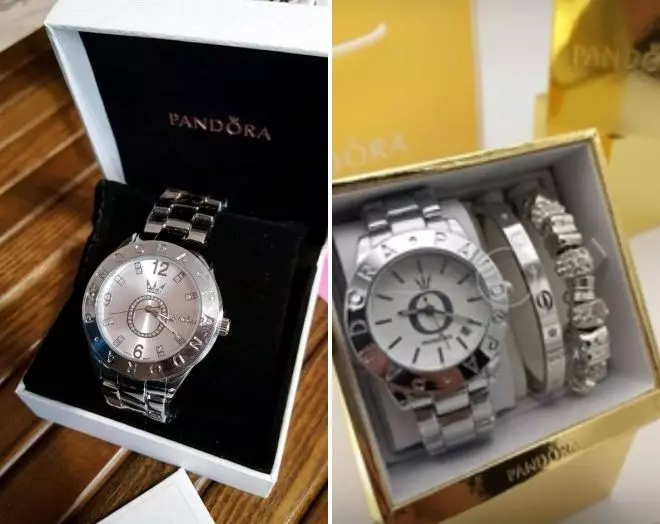 የሴቶች የእጅ ሰዓቶች Pandora - አንድ መግነጢሳዊ ማንጠልጠያ ላይ አምባር, የሚሽከረከር ደውል, ጋር ጎልደን, ብር, ጥቁር, ሮዝ 4040_2