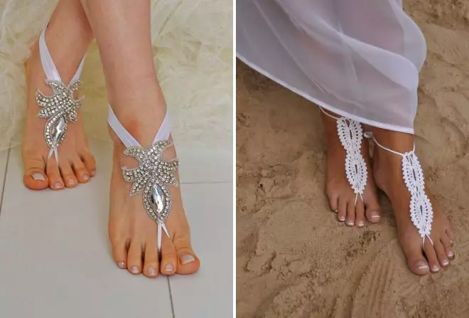 Beautiful beach wedding dresses - lung, summer, in the floor, short, long, original, lush, open, air, tunic, shoes 4050_14