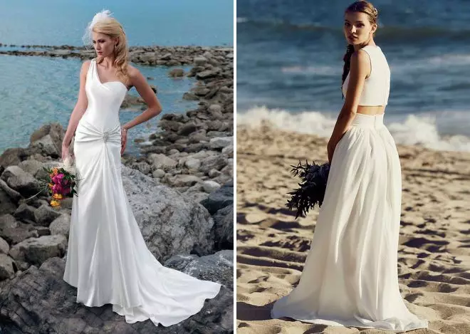 Beautiful Beach Wedding Dresses - Lung, Sumar, í gólfinu, stutt, langur, upprunalega, lush, opinn, loft, kyrtill, skór 4050_7