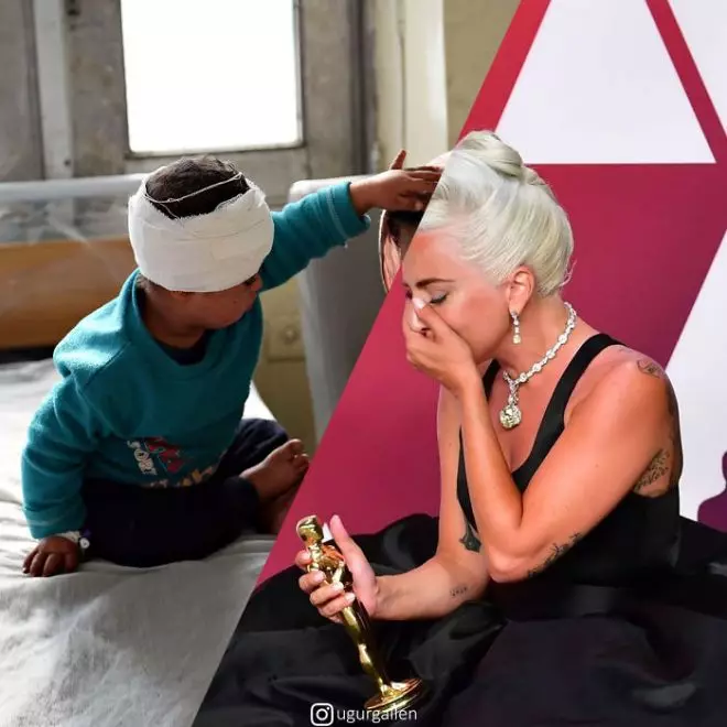 Anak sareng Lady Gaga sareng Oscar