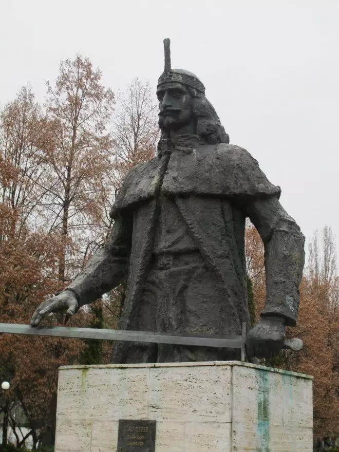 Monument till Vlad Trenene i Sigisoare