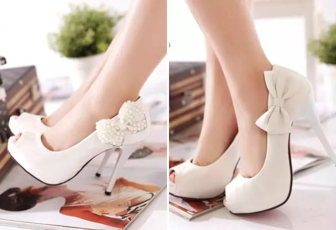 Scarpe da sposa bianca