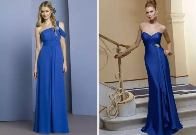 Vestido azul escuro para cónico