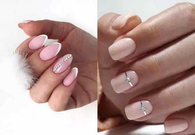 Kab tshoob manicure rau tus nkauj nyab - rau luv, ntev, square, ntse thiab almond ntsia hlau 4091_18