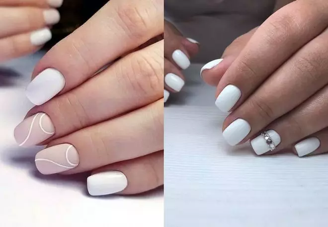 Kab tshoob manicure rau tus nkauj nyab - rau luv, ntev, square, ntse thiab almond ntsia hlau 4091_20