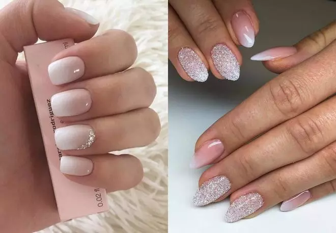 Kab tshoob manicure rau tus nkauj nyab - rau luv, ntev, square, ntse thiab almond ntsia hlau 4091_24