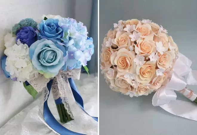 Хуримын хуримын bouquet - Цээнэ цэцгийн баглаа, алтан, сарнай, сарнай, сарнай, дисис, Дуулал, цэврүү, Сатин тууз, Сатин тууз, чихэр, чихэр 4097_9