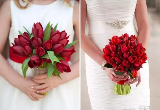 Buquê de casamento elegante bonito de tulipas e íris, rosas, peônias, frésia 4099_7