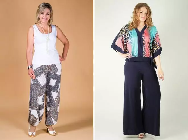 Tam qadınlar üçün moda 50 il - küçə, idman, bocho stil, geyimlər, bluzlar, jeans, şalvar 4125_19