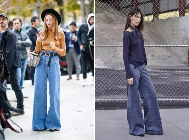 O que usar jeans largos - imagens com o topo, blusa, crucial, donas e saltos 4136_8