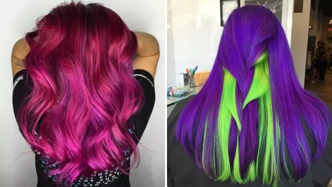 Cabelo roxo - tendência para cortes de cabelo curtos e longas fechaduras e kare 4169_12