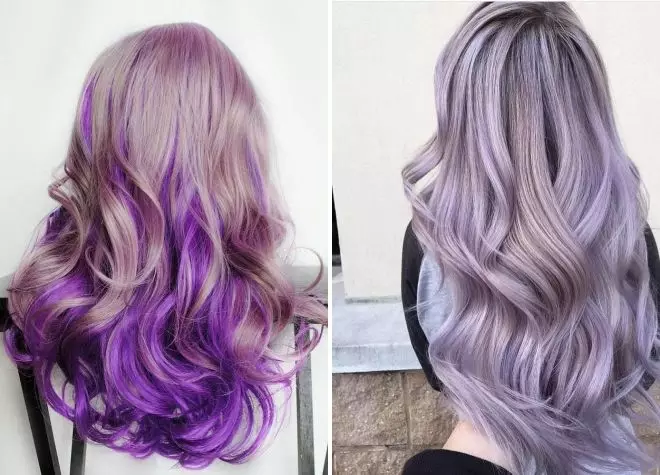 Cabelo roxo - tendência para cortes de cabelo curtos e longas fechaduras e kare 4169_14