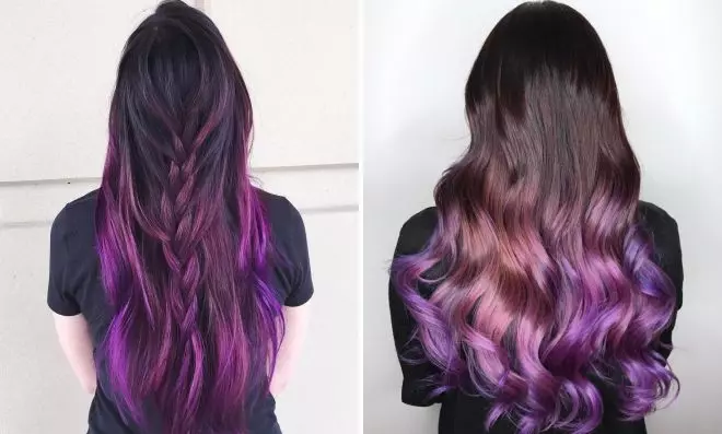 Cabelo roxo - tendência para cortes de cabelo curtos e longas fechaduras e kare 4169_16