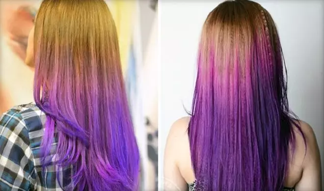 Cabelo roxo - tendência para cortes de cabelo curtos e longas fechaduras e kare 4169_17