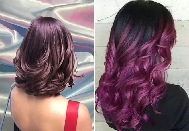 Cabelo roxo - tendência para cortes de cabelo curtos e longas fechaduras e kare 4169_19