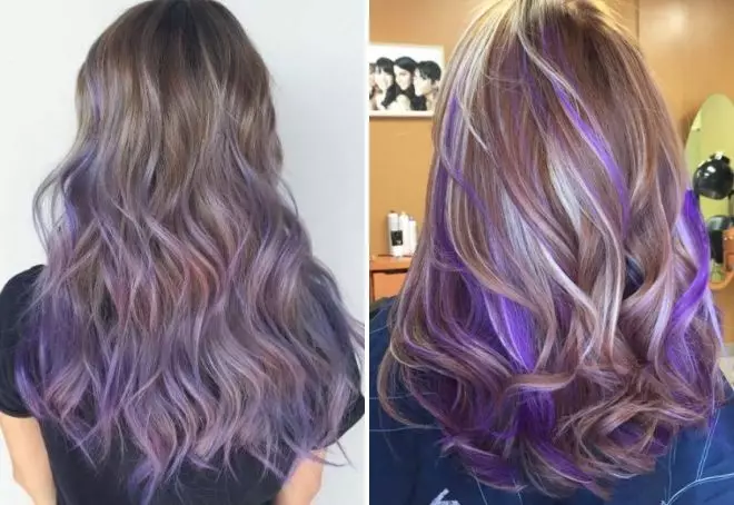 Cabelo roxo - tendência para cortes de cabelo curtos e longas fechaduras e kare 4169_21