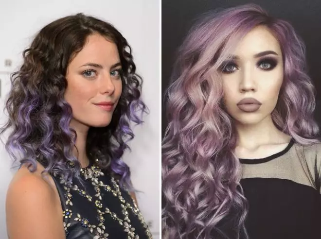 Cabelo roxo - tendência para cortes de cabelo curtos e longas fechaduras e kare 4169_5