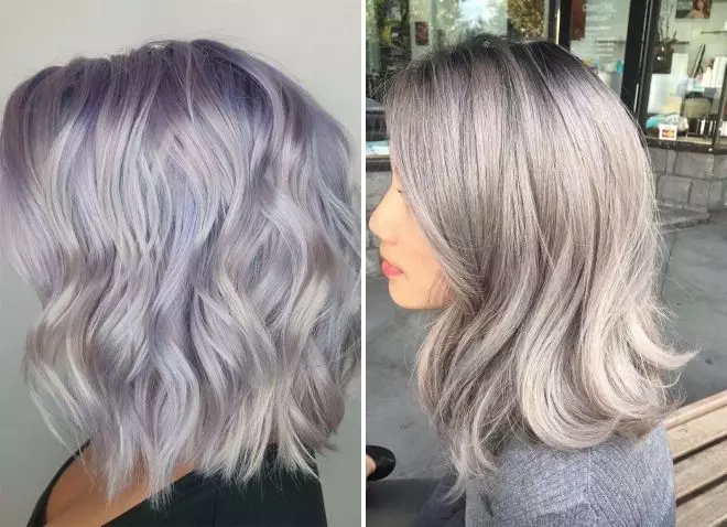 Cabelo roxo - tendência para cortes de cabelo curtos e longas fechaduras e kare 4169_8