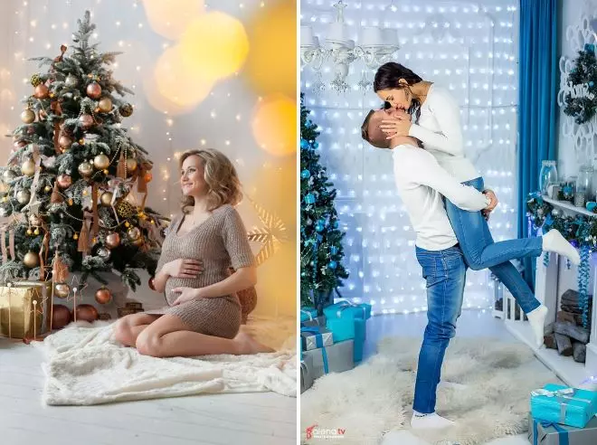 Sessione fotografica di Capodanno - Come fare, Angolo di Capodanno, Famiglia, Con Bambini, Per ragazze, con Garland, in Pigiama, con Babbo Natale 4184_19