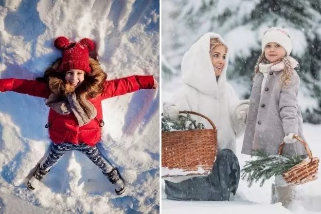 Winter fotosessie in het bos - familie, voor twee, met een kind, bruiloft, winter sprookje, sneeuwkoningin, in jurk, met een bot, bloemen 4186_10