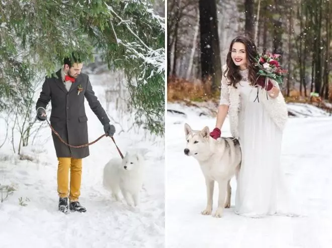 Winter fotosessie in het bos - familie, voor twee, met een kind, bruiloft, winter sprookje, sneeuwkoningin, in jurk, met een bot, bloemen 4186_13