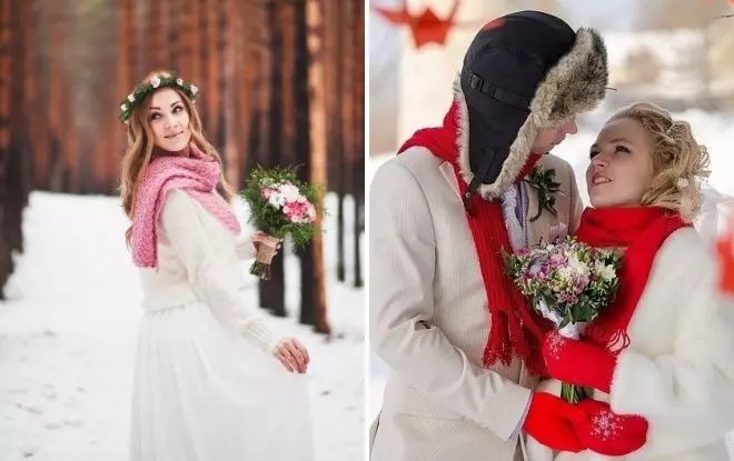 Winter fotosessie in het bos - familie, voor twee, met een kind, bruiloft, winter sprookje, sneeuwkoningin, in jurk, met een bot, bloemen 4186_23