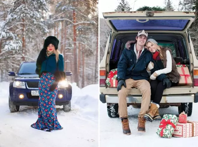 Winter fotosessie in het bos - familie, voor twee, met een kind, bruiloft, winter sprookje, sneeuwkoningin, in jurk, met een bot, bloemen 4186_25