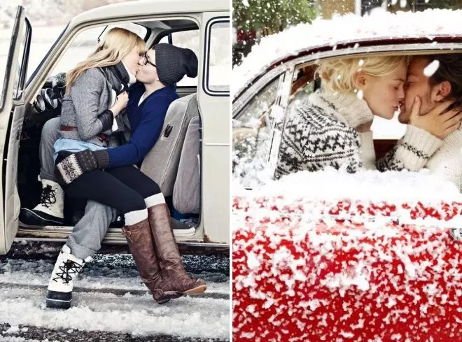 Winter fotosessie in het bos - familie, voor twee, met een kind, bruiloft, winter sprookje, sneeuwkoningin, in jurk, met een bot, bloemen 4186_26