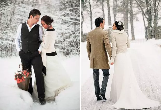 Séance photo de mariage d'hiver1