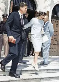 Jacqueline Kennedy v tužkové sukni