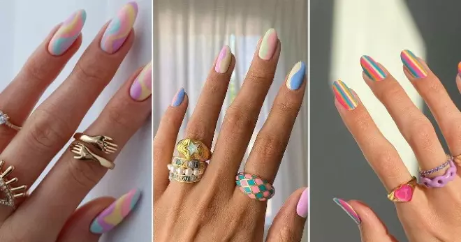 Ting-init manicure 2021 - mga ideya sa mga laraw alang sa mubo, taas, square ug sa avellano lansang