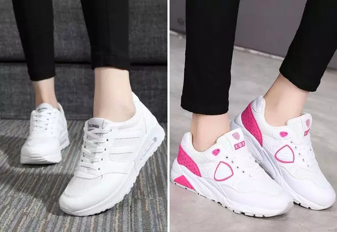 Sneakerên çerm ên jinan ên FASHIAL - adidas, nike û ribok, havîn û zivistan, spî, sor û qehweyî 422244_10