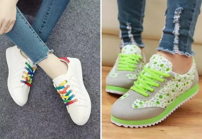 Sneakerên çerm ên jinan ên FASHIAL - adidas, nike û ribok, havîn û zivistan, spî, sor û qehweyî 422244_4