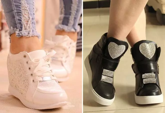 Sneakerên çerm ên jinan ên FASHIAL - adidas, nike û ribok, havîn û zivistan, spî, sor û qehweyî 422244_5