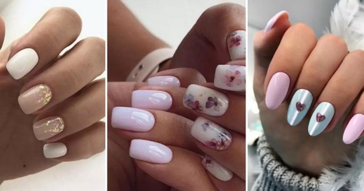 Manicure Guga Quruxda badan - Fikradaha waqti dheer, oo gaagaaban, labajibbaarane iyo musmaarro udgoon