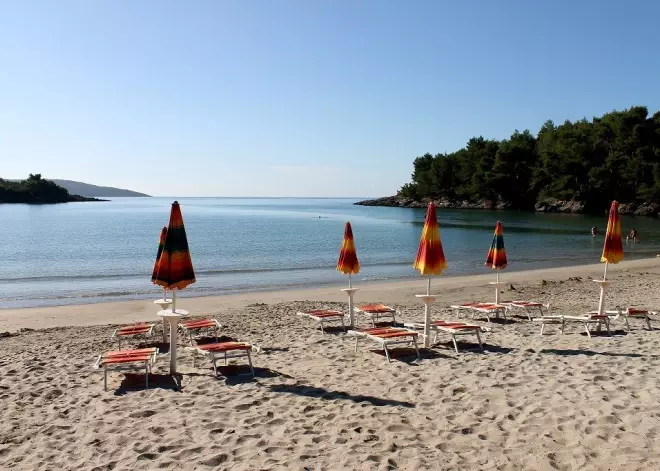 Sonbeddens op die strand