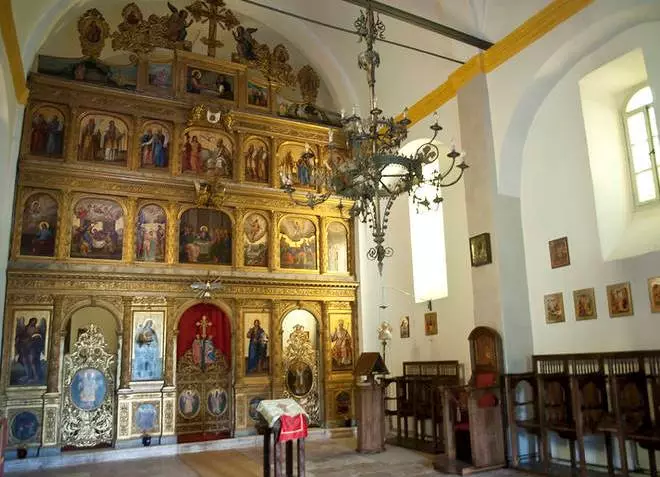 Inside the monastery