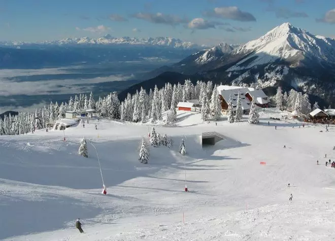 Paysages magnifiques de la station de ski Bled