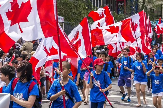 Parada em homenagem ao dia do Canadá