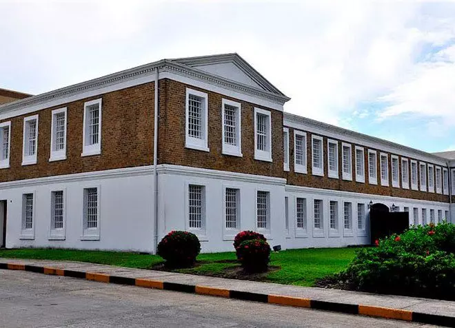 In een gebouw waar een Belize-museum is, was er eerder een gevangenis